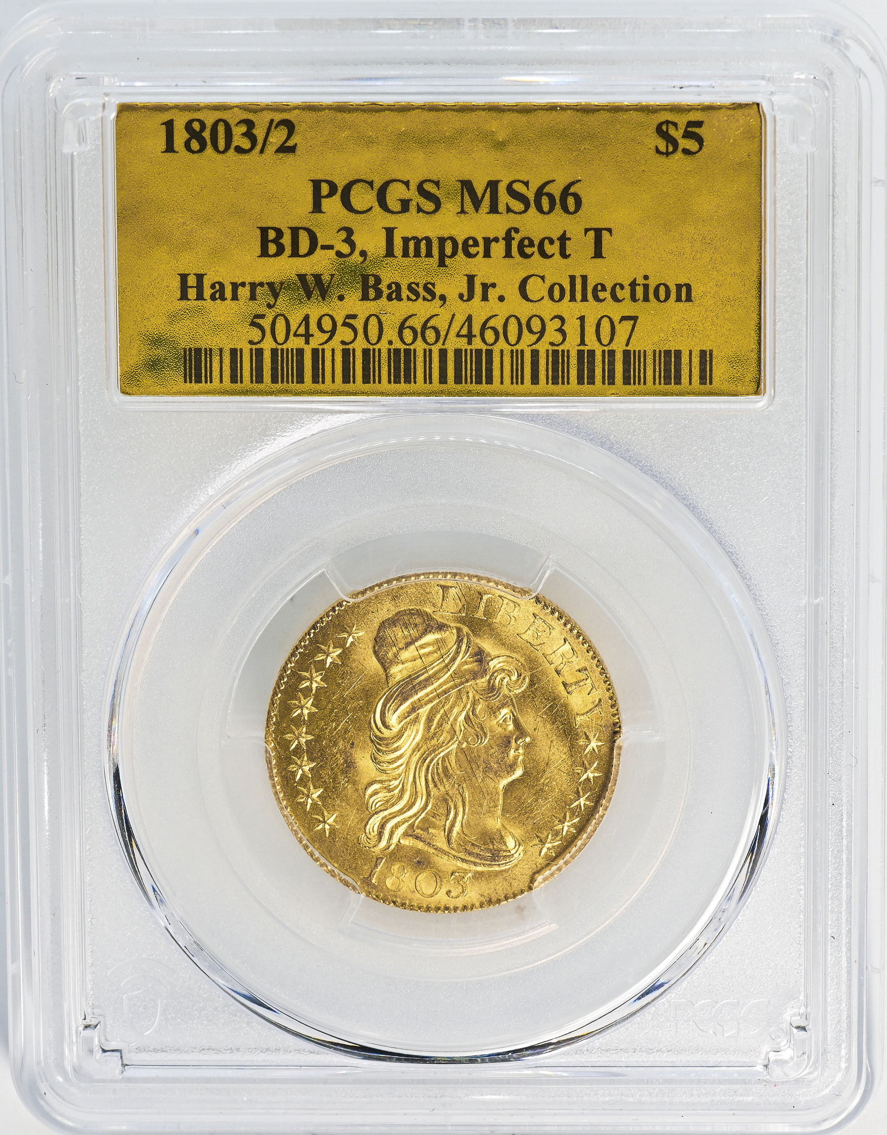 1803/2 DRAPED BUST $5, HERALDIC EAGLE | Rare Coin Wholesalers, a S.L ...