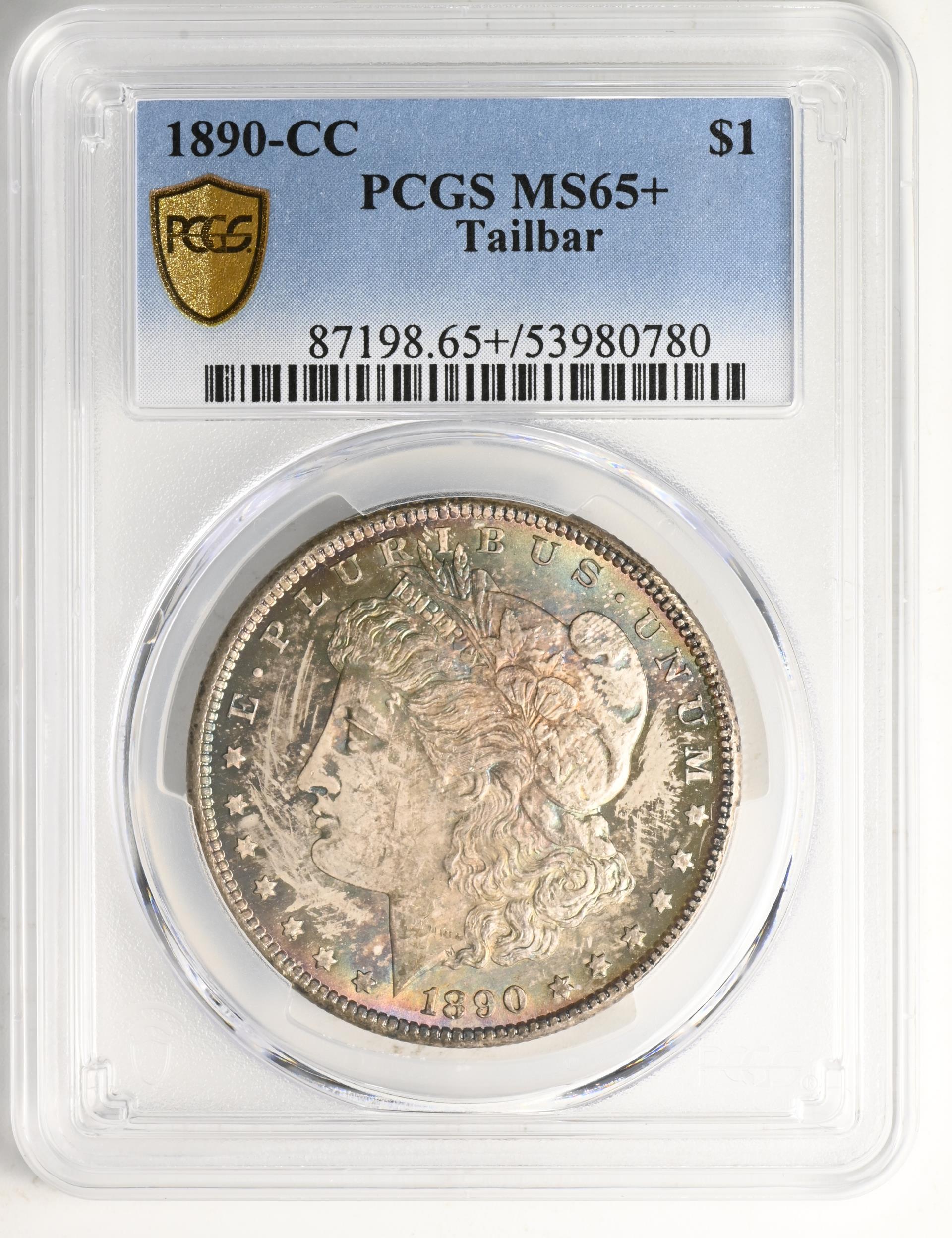 Collectors Corner - 1890-CC $1 Tailbar MS65+ PCGS - #63357937