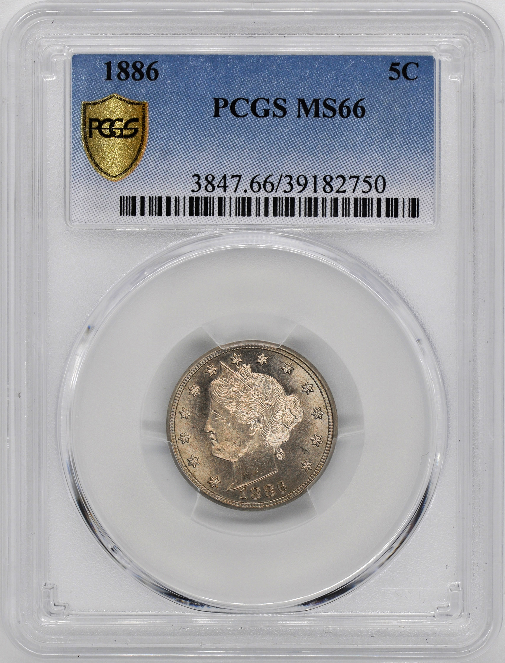 Collectors Corner - 1886 5C MS66 PCGS - #65590754